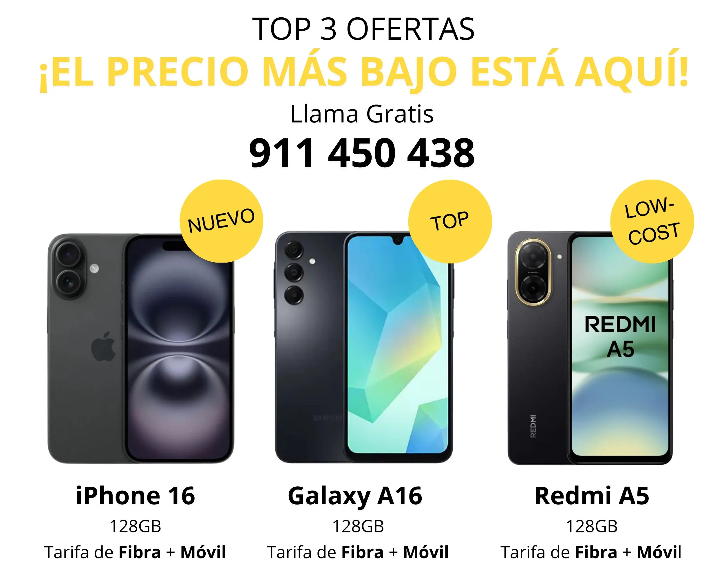 Más Móvil TOP 3 Ofertas - TarifasWeb